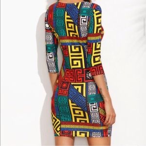 Dresses | Greek Tribal Key Print Sheath Dress | Poshmark